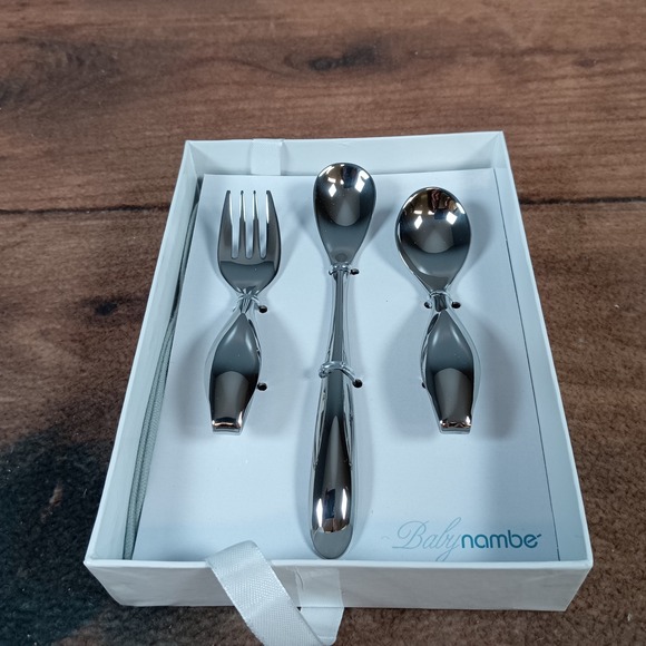 Nambe | Dining | Baby Nambe Utensil Set 3 Piece Stainless Steel ...